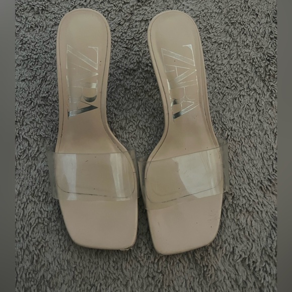 Zara | Shoes | Zara Clear Kitten Heels | Poshmark